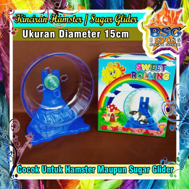 Jual kinciran hamster / sugar glider / joging wheel / roda putaran ...