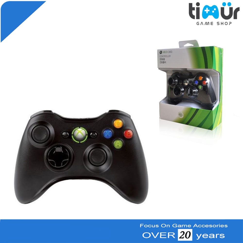 Jual Stik Stick Controller Gamepad Xbox 360 PC Original Wireless Hitam ...