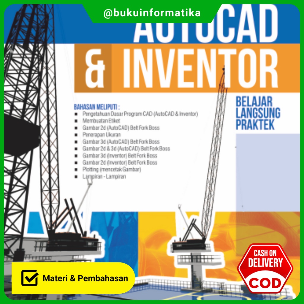Jual Buku Tutorial Autocad & Inventor (Belajar Langsung & Praktik ...