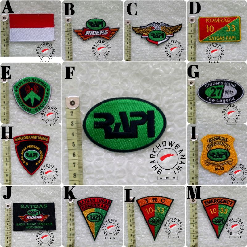 Jual LOGO RAPI BORDIR TRC EMERGENCY KOMRAD 10-33 SATGASKOM BANKOM ...