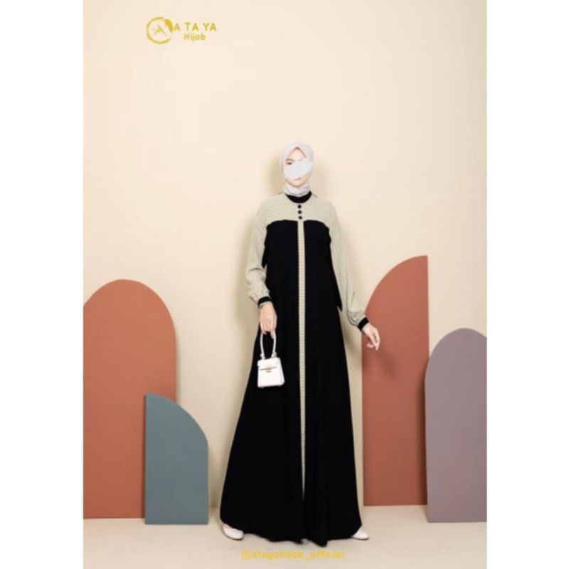 Jual dress jatblack by: ataya hijab original | Shopee Indonesia