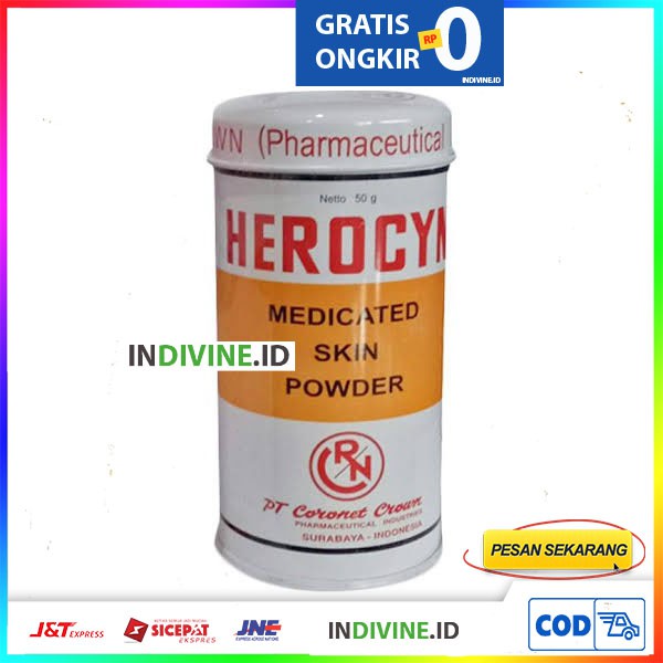 Jual Bedak Herocyn Herocin Obat Gatal Gatal Bedak Biang Keringat Alergi ...