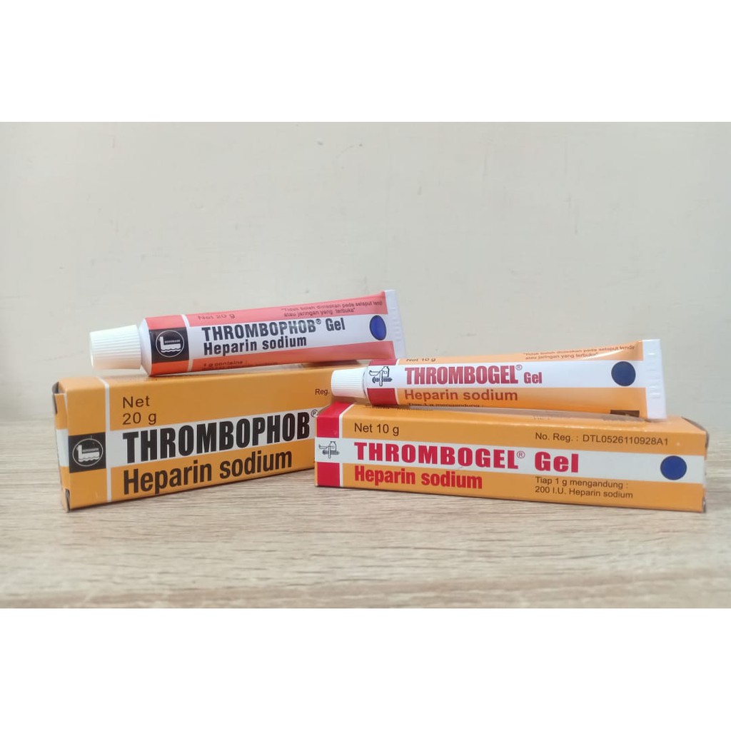 Jual THROMBOPHOB GEL trhombopob ointment Hijau dan kuning - THROMBOGEL ...