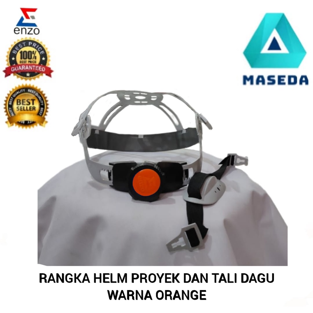 Jual RANGKA HELM PROYEK DAN TALI DAGU WARNA ORANGE ORIGINAL | Shopee ...