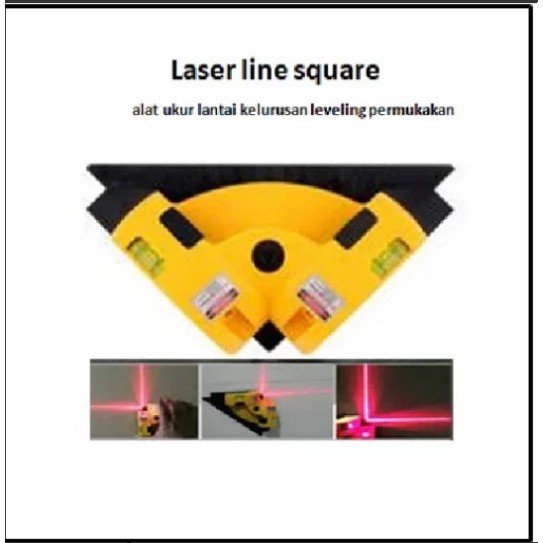 Jual Laser Line Square Alat Ukur Siku Lantai Kelurusan Leveling ...
