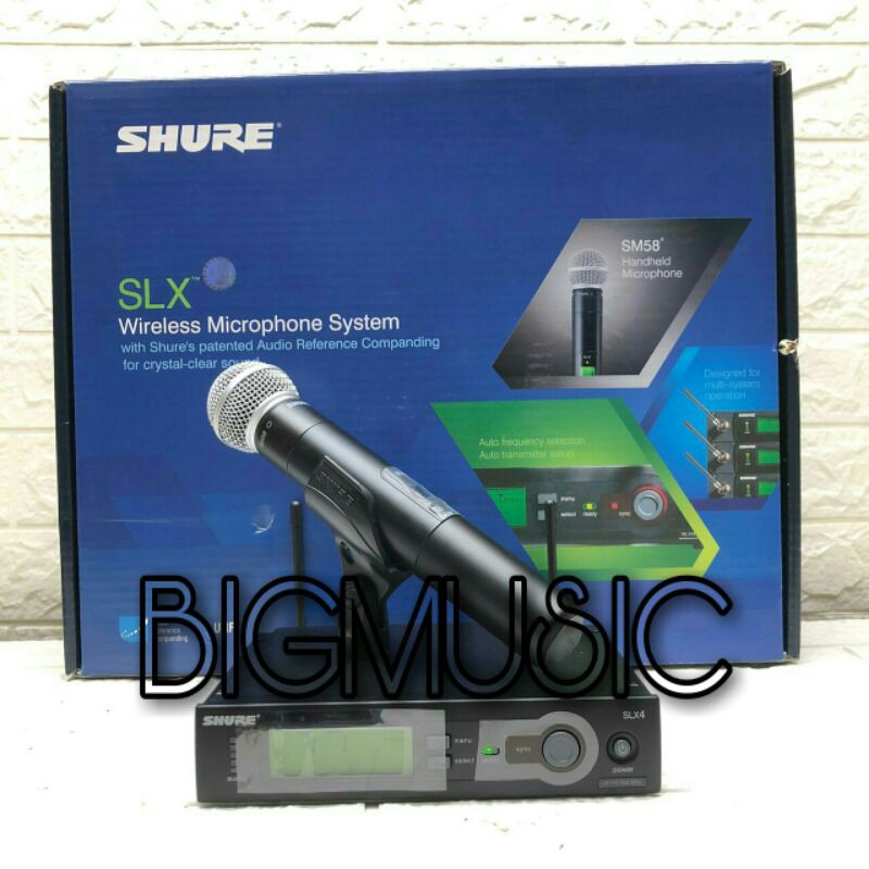 Jual Mic Wireless Shure SLX 24 SM 58 (ORIGINAL) | Shopee Indonesia