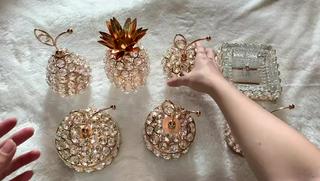 Jual Crystal Nanas Pear Apple Pajangan Mewah Swarlovsky Pir/Nanas/Apel ...