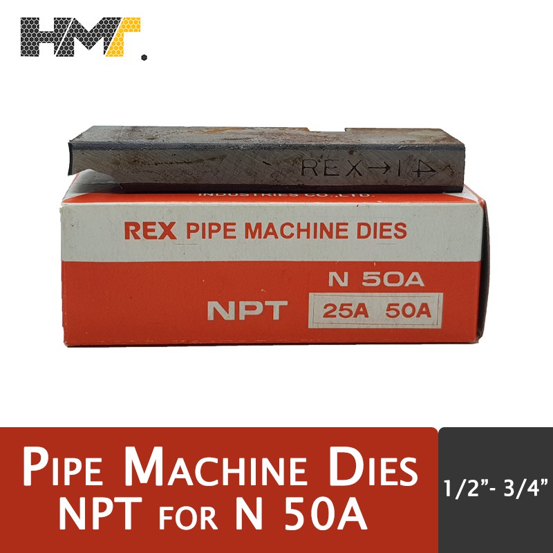 Jual REX Pipe Machine Dies NPT for N 50A (1/2" - 3/4") / Mesin Senai ...