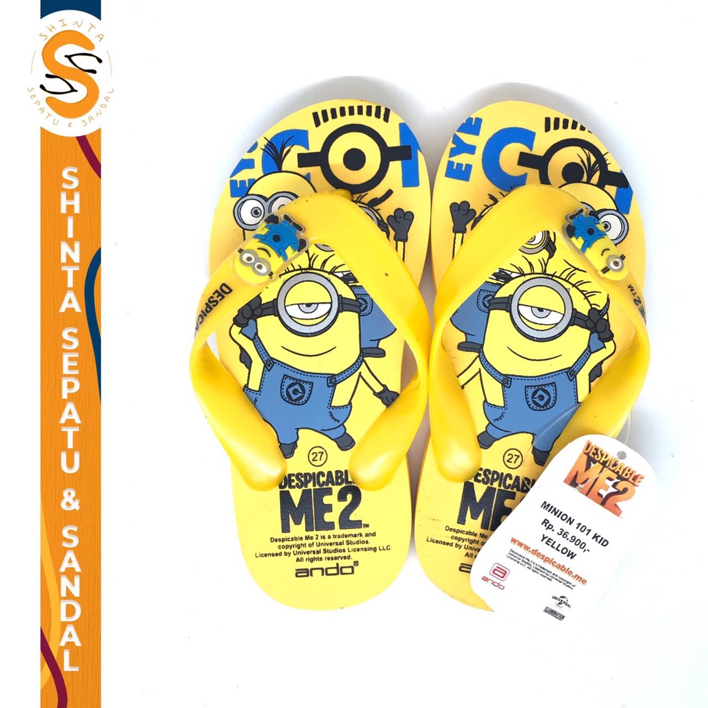 Jual SANDAL JEPIT ANDO MINION (ANAK) | Shopee Indonesia