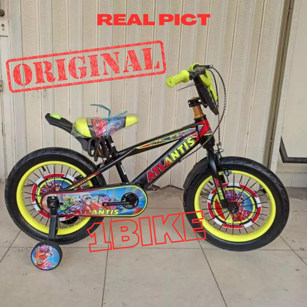 Jual SEPEDA ANAK LAKI LAKI BMX 12 16 INCH ATLANTIS 03L BAN JUMBO 3.0 ...
