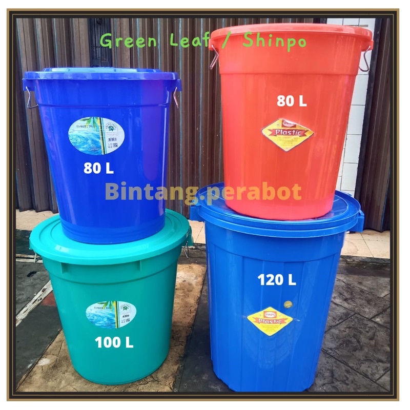 Jual Ember Plastik 80-100 Liter Green Leaf - Ember Plastik 80-120 Liter ...