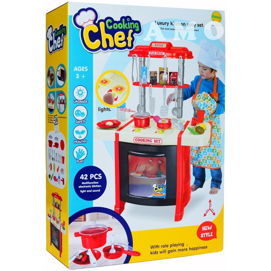 Jual KITCHEN COOKING CHEF 42 PCS MAINAN KITCHEN SET ANAK | Shopee Indonesia