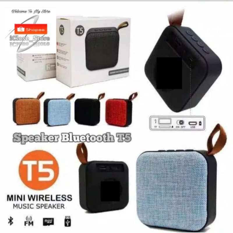Jual Speaker Bluetooth T5 Portable | Shopee Indonesia