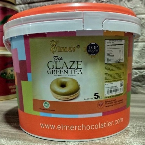 Jual Elmer Dip Glaze Greentea 5 Kg / Elmer Green Tea 5 Kg | Shopee ...