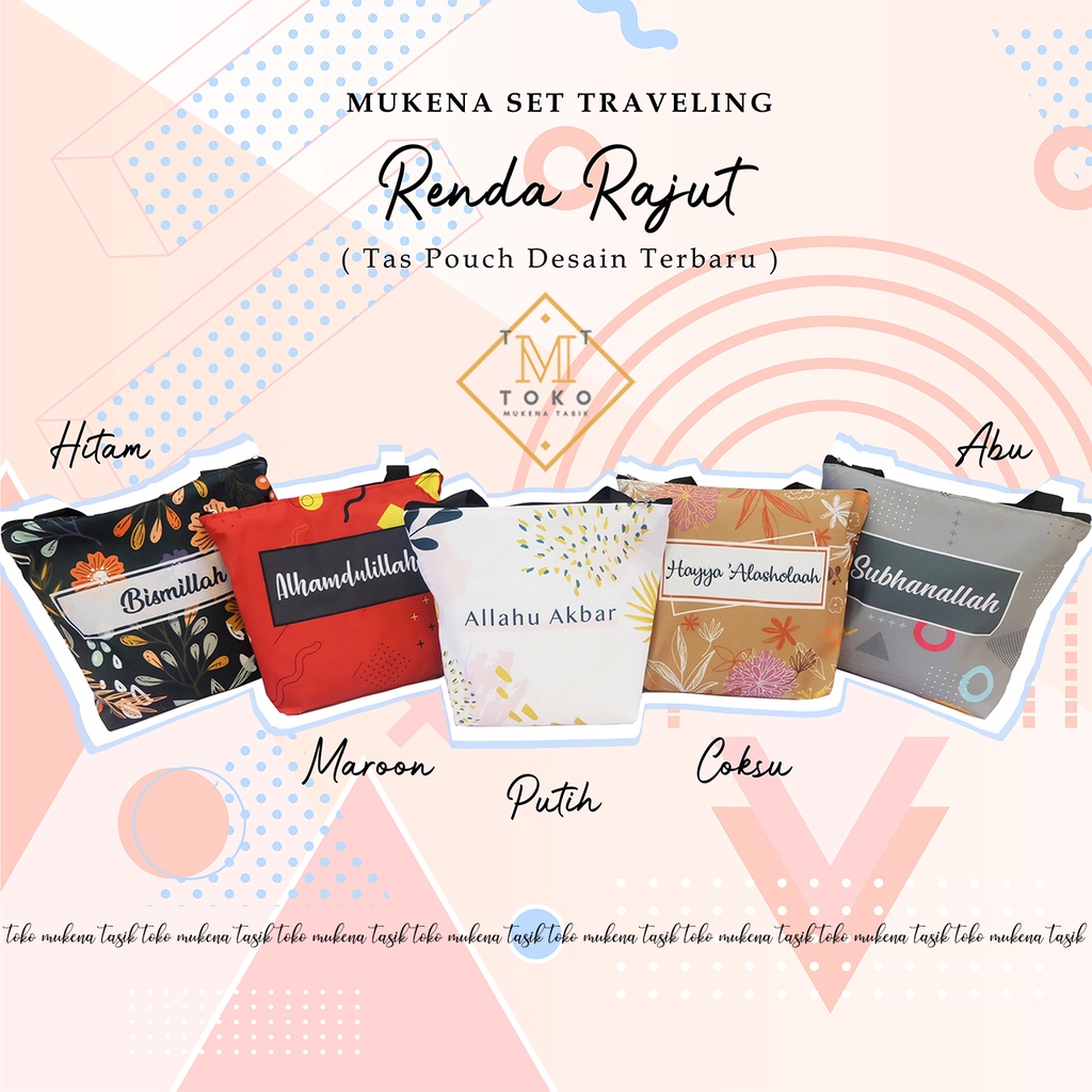 Jual TOKO MUKENA TASIK - MUKENA Traveling Renda Rajut Pouch | Shopee ...