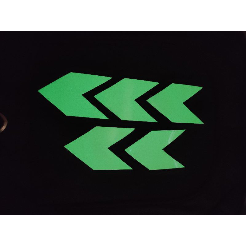 Jual STIKER FOSFOR(GLOW IN THE DARK)STIKER SAFETY ANAK PANAH-MENYALA ...