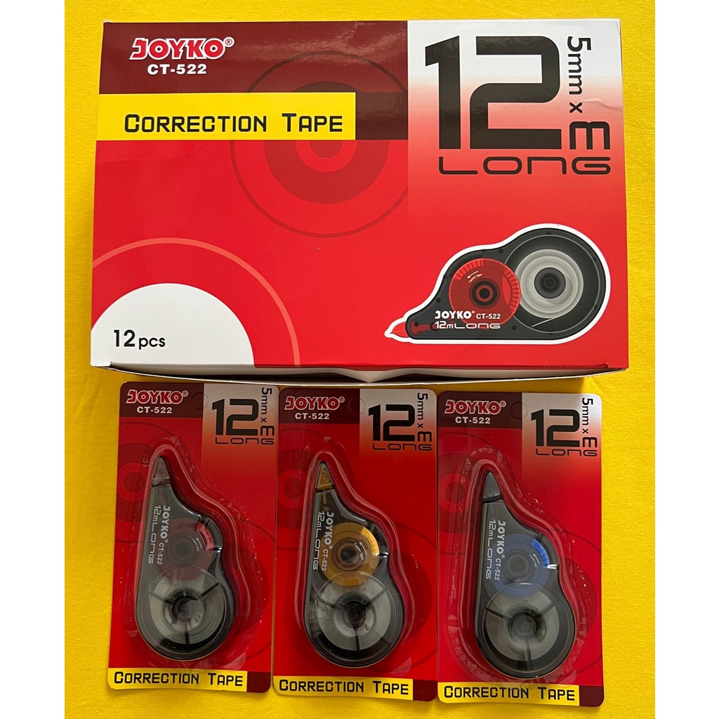 Jual Correction roll joyko CT-522 / tip x kertas joyko CT-522 / joyko ... Jual Correction roll joyko CT-522 / tip x kertas joyko CT-522 / joyko ...