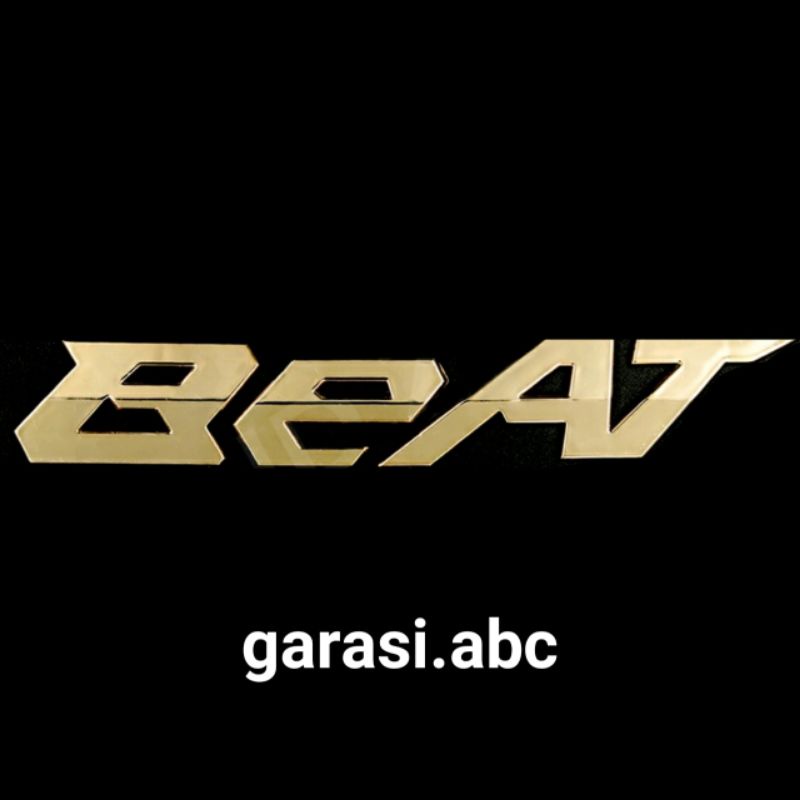 Jual Stiker Emblem Badge Body Honda Beat Timbul 3D Sticker Tulisan Logo ...