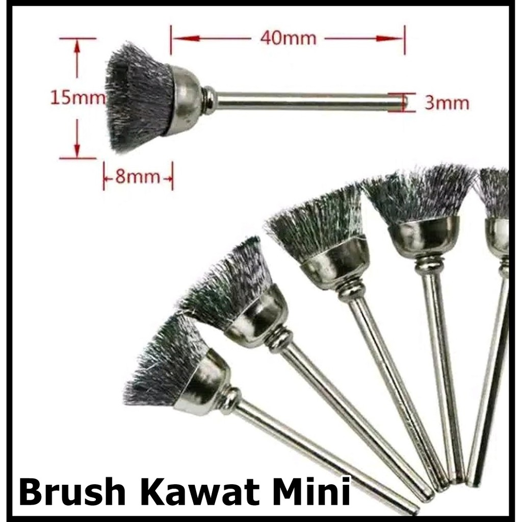 Jual Sikat Brush Kawat Mini Grinda Bor Tangan Bahan Stainless | Shopee ...