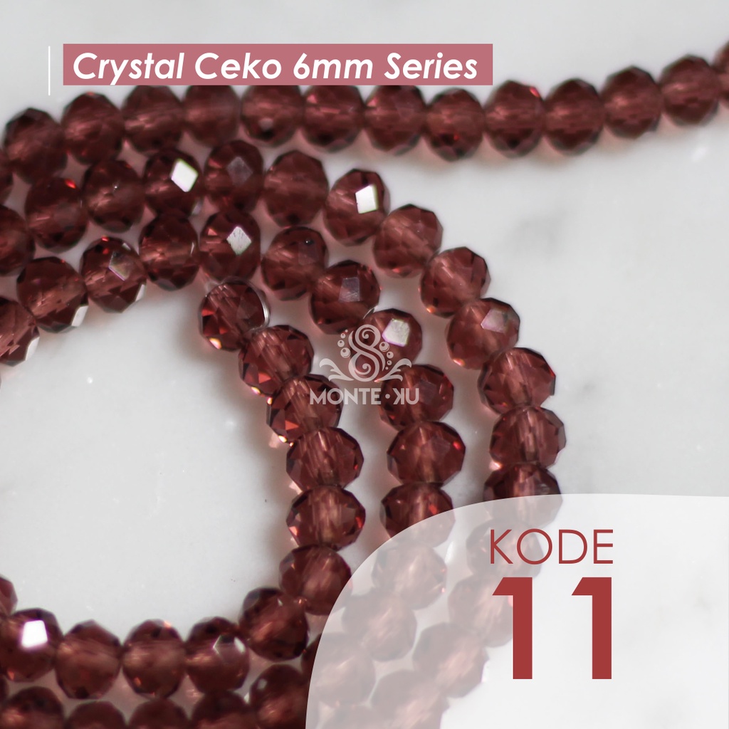Jual Mote Manik Kristal Ceko Bakpau 6mm Sedang Monte Payet Beads Kristal Cina Rentengan Murah ...