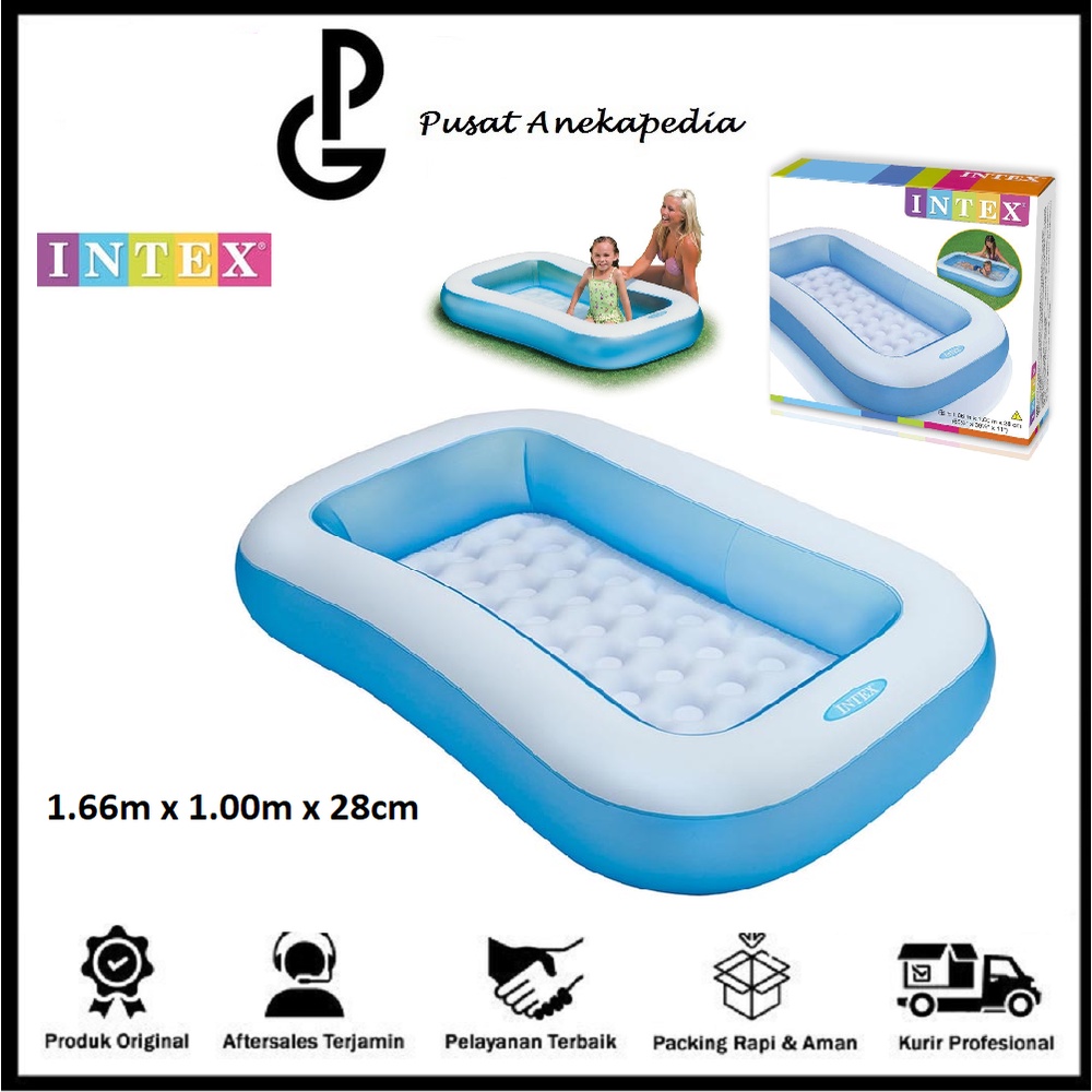 Jual 57403 Intex Kolam Renang Bayi Persegi Panjang - Kolam Renang Anak ...