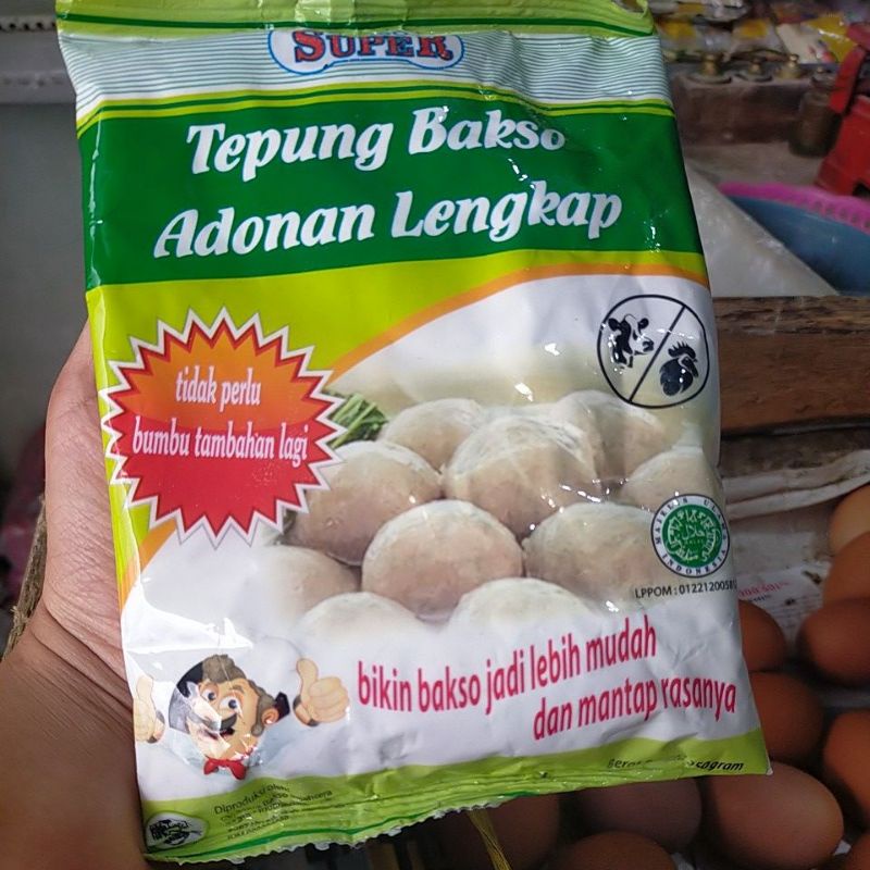 Jual Tepung Bakso Adonan Lengkap cap BaksoSuper | Shopee Indonesia