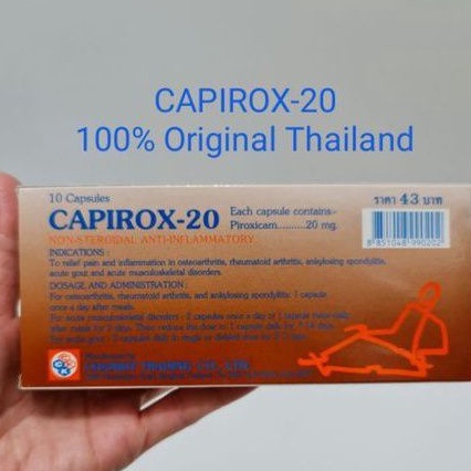 Jual Original Thailand Capirox-20 Kapirox 20 Isi 10 Kapsul Obat Turun ...