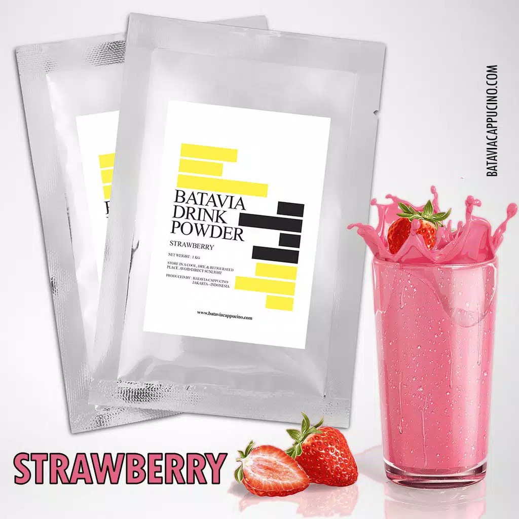 Jual Bubuk Minuman Premix Batavia Rasa Strawbery 500Gram | Shopee Indonesia