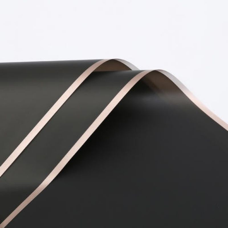 Jual 20 LEMBAR KERTAS CELLOPHANE FRAME GOLD/ KERTAS WRAPPING BUKET ...