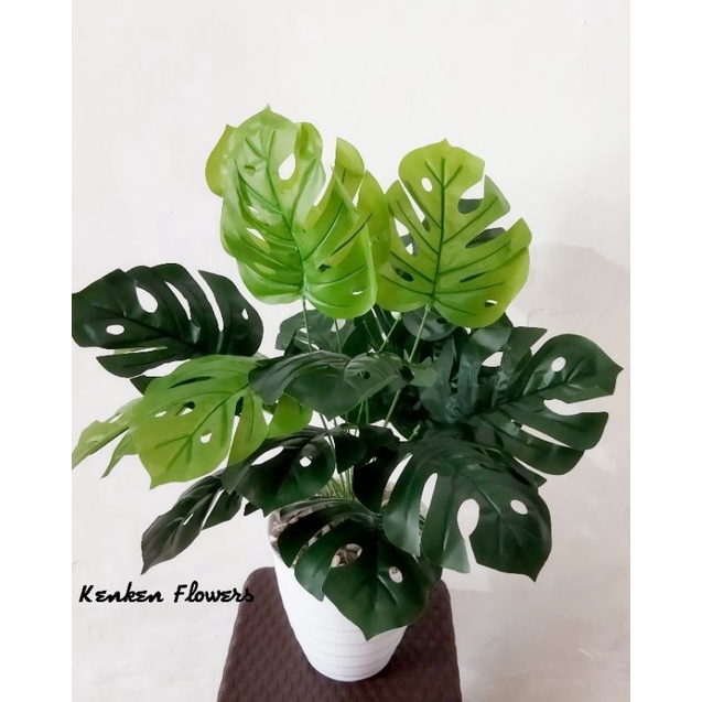 Jual Monstera Pot Besar Tangkai 18 Artificial Dekorasi Premium | Shopee ...