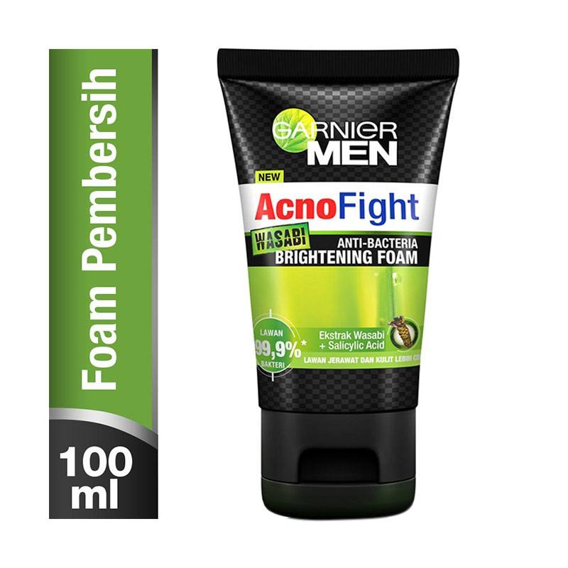 Jual Garnier Men Acno Fight Wasabi Foam - 100 ml | Shopee Indonesia