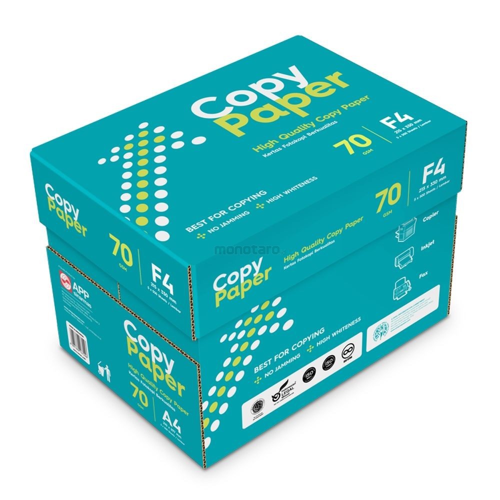 Jual Kertas HVS Copy Paper F4 - 70Gr perRIM /kertas print/kertas ...