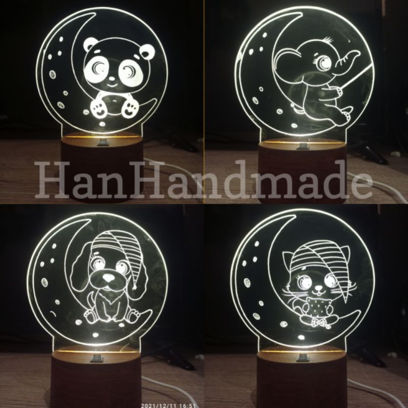Jual LAMPU AKRILIK 3D | LAMPU TIDUR | LAMPU HIAS | LAMPU MEJA ...