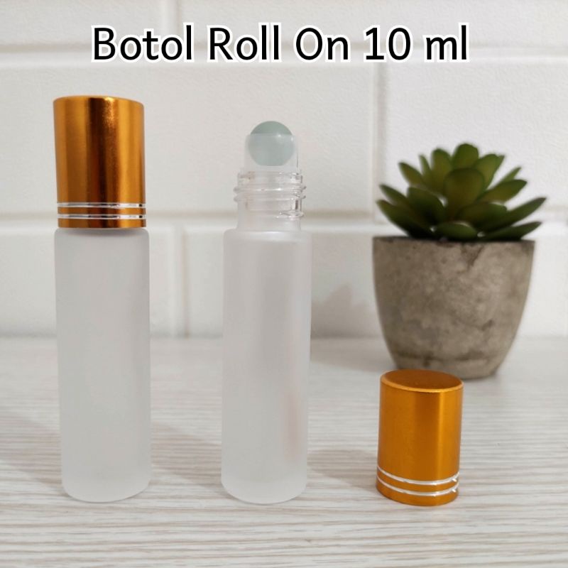 Jual Botol roll on kaca doff 8-10 ml essential oil frosted roller ...