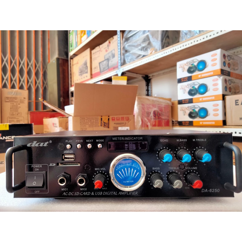 Jual AMPLI POWER SPEAKER DAT DA 6250 AMPLIFIER | Shopee Indonesia