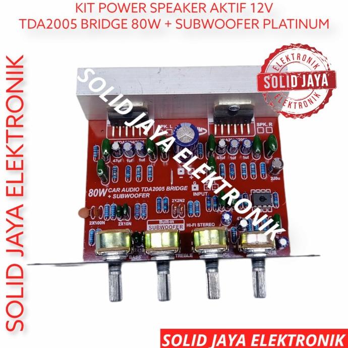 Jual Kit Power Aktif Amplifier 12V Tda2005 Bridge Subwoofer 80W Platinum | Shopee Indonesia