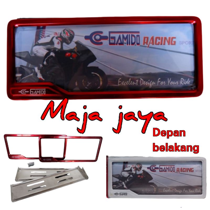 Jual Tutup plat nomor Motor seng Aluminium depan belakang | Shopee ...