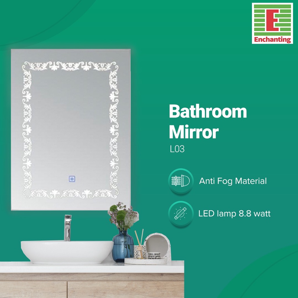 Jual Mirror / Cermin / Kaca LED Kamar Mandi Europe Enchanting L03 ...