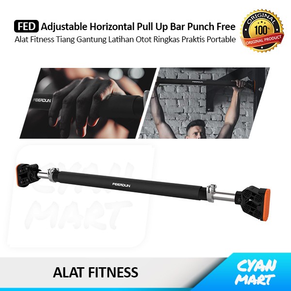 Jual Alat Gym & Fitness Fed Horizontal Adjustable Pull Up Bar Portable ...