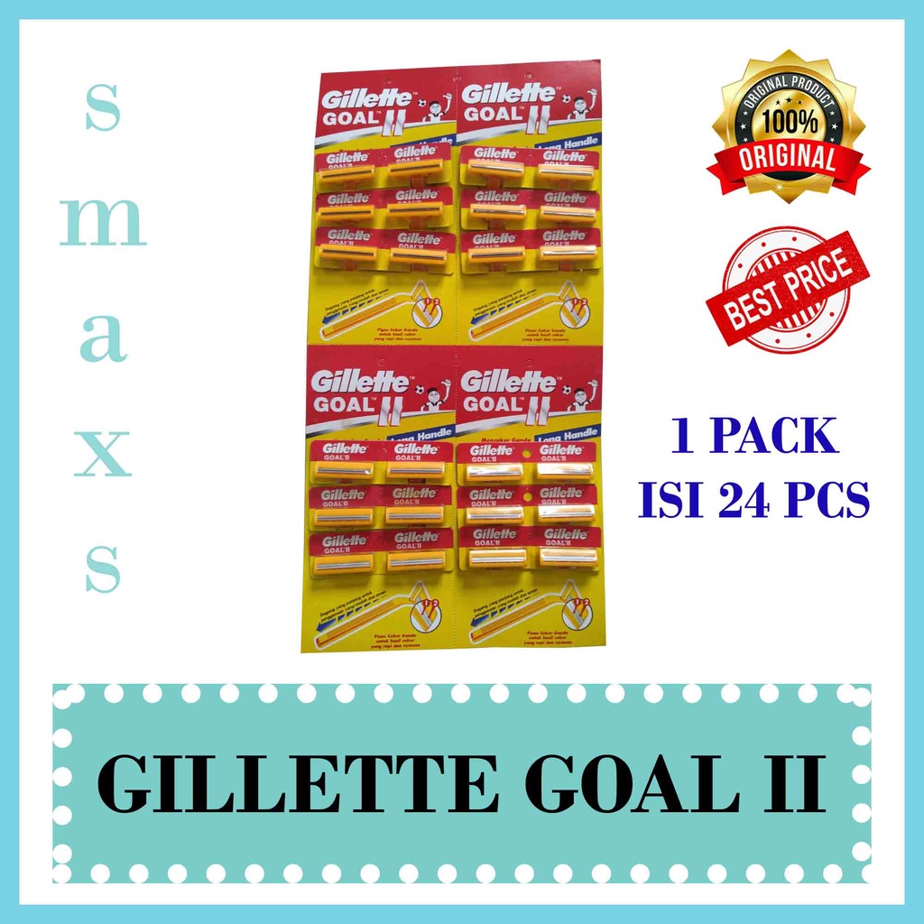 Jual Gillette Goal 2 Grosir / Gillette Goal II isi 24 pcs | Shopee Indonesia