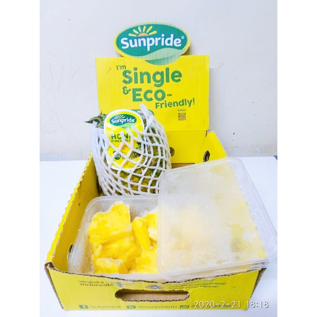 Jual Buah Nanas HONI SUNPRIDE Madu Kupas | Segar Manis Dikemas Beku ...