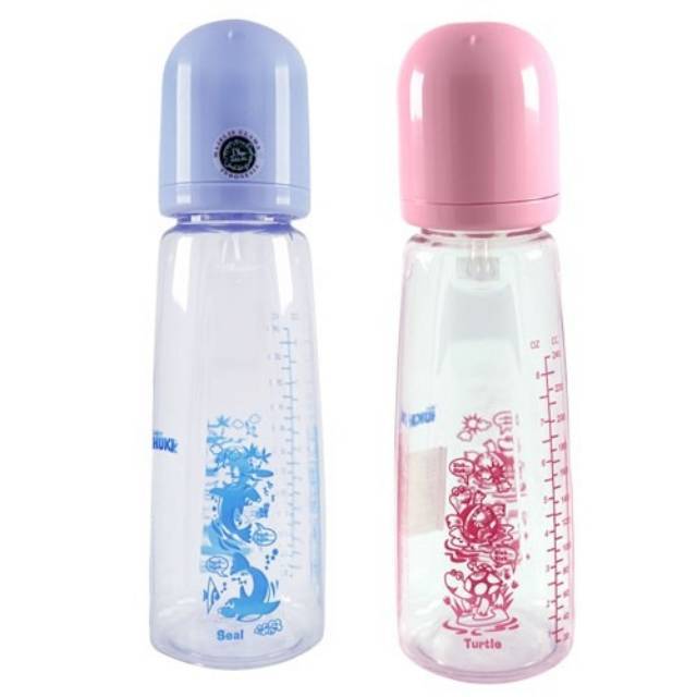 Jual Botol Susu Bayi Huki baby tapered 240 ml #002 dot gepeng | Shopee ...