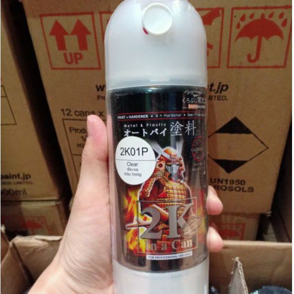 Jual Samurai Paint 2K COAT 2K01P Clear Glossy Pilok Pilox Cat Semprot Samurai Clear Kilap ...