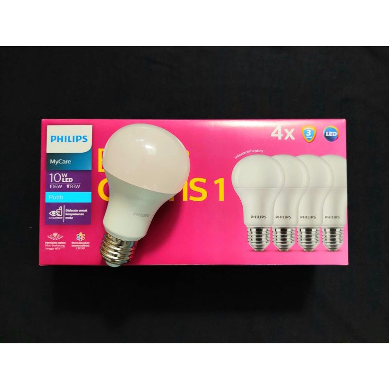 Jual LAMPU LED PHILIPS 10 WATT 10WATT 10W 10 W (Harga per 1 buah lampu ...