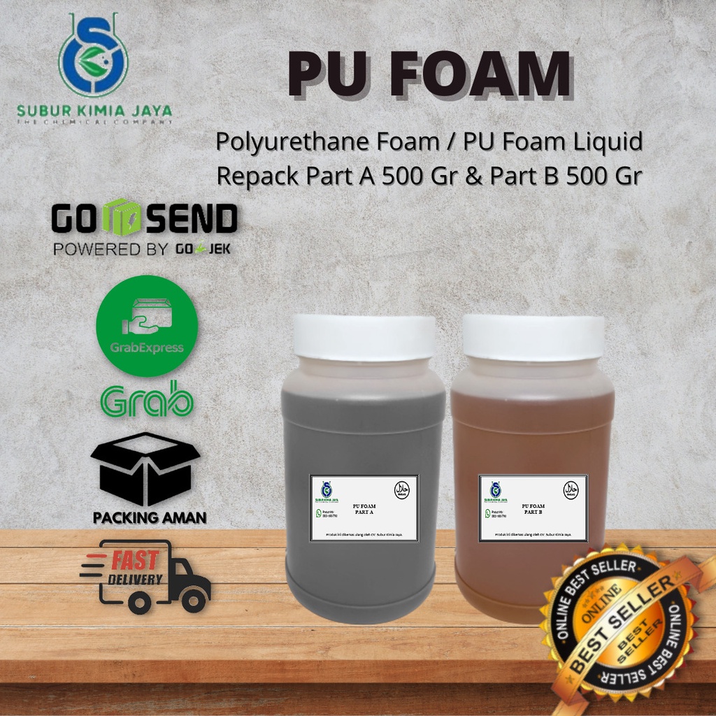 Jual Polyurethane Foam / PU Foam Liquid 1 Kg (Part A 500gr + Part B ...