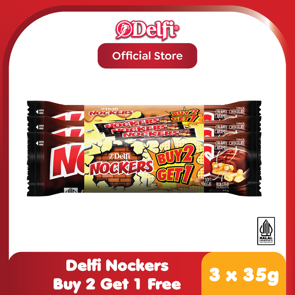 Jual [BUY 2 GET 1] Delfi Nockers 35 g | Shopee Indonesia