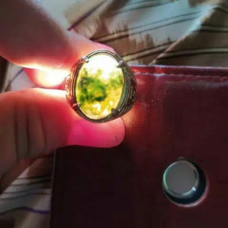 Jual cincin batu akik hijau lumut grade A (N) | Shopee Indonesia