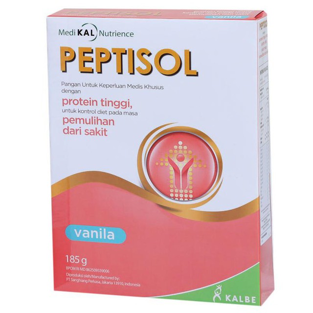 Jual Peptisol (Susu Nutrisi protein tinggi) Vanila & coklat 185 gr ...