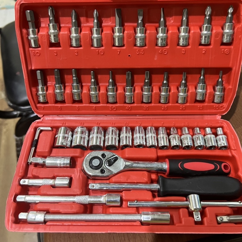 Jual KUNCI SOK SET 46 PCS EDTRON KUNCI SOCK SHOCK SOCKET SET KUNCI PAS ...