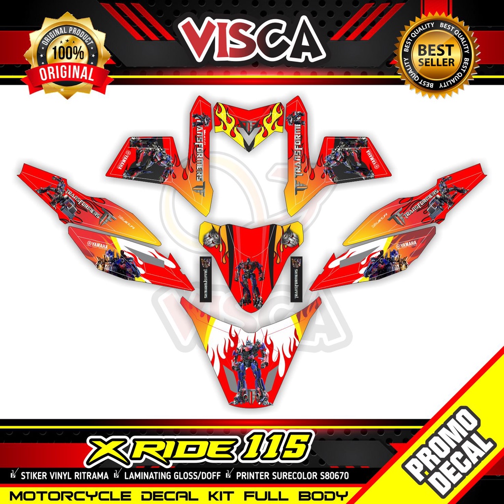 Jual Decal X Ride 115 Full Body Stiker X Ride 115 Full Body Striping X ...
